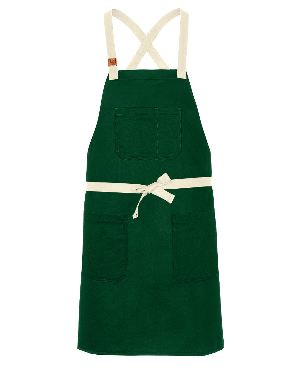 Chino Twill CrossBack Snap Tie Apron – Durable & Comfortable Apron for ...